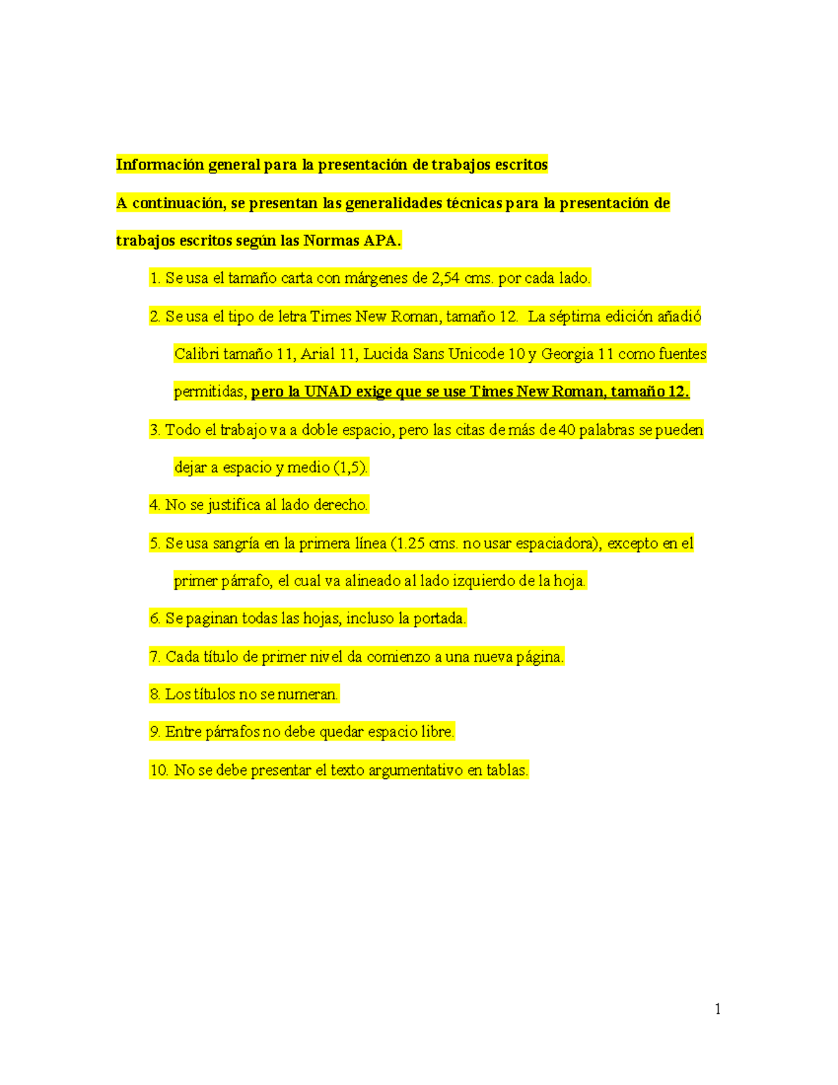 Normas APA para Presentación de Trabajos Escritos - nxbc - Studocu
