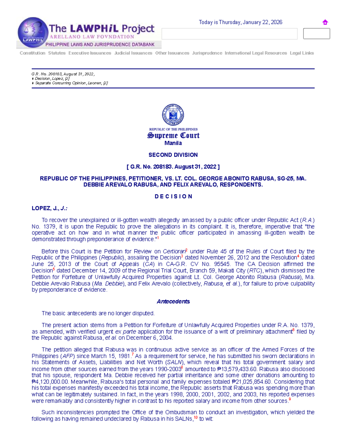 Republic of the Philippines vs. Rabusa: G.R. No. 208183 Decision ...