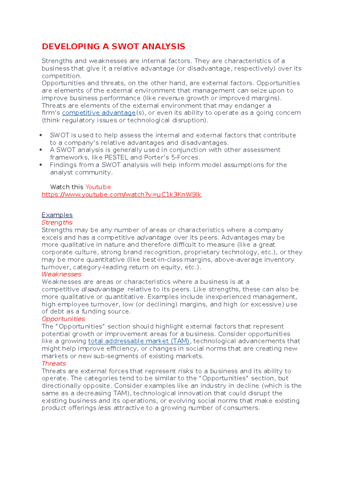 SWOT Analysis: Understanding Strengths, Weaknesses, Opportunities, and ...