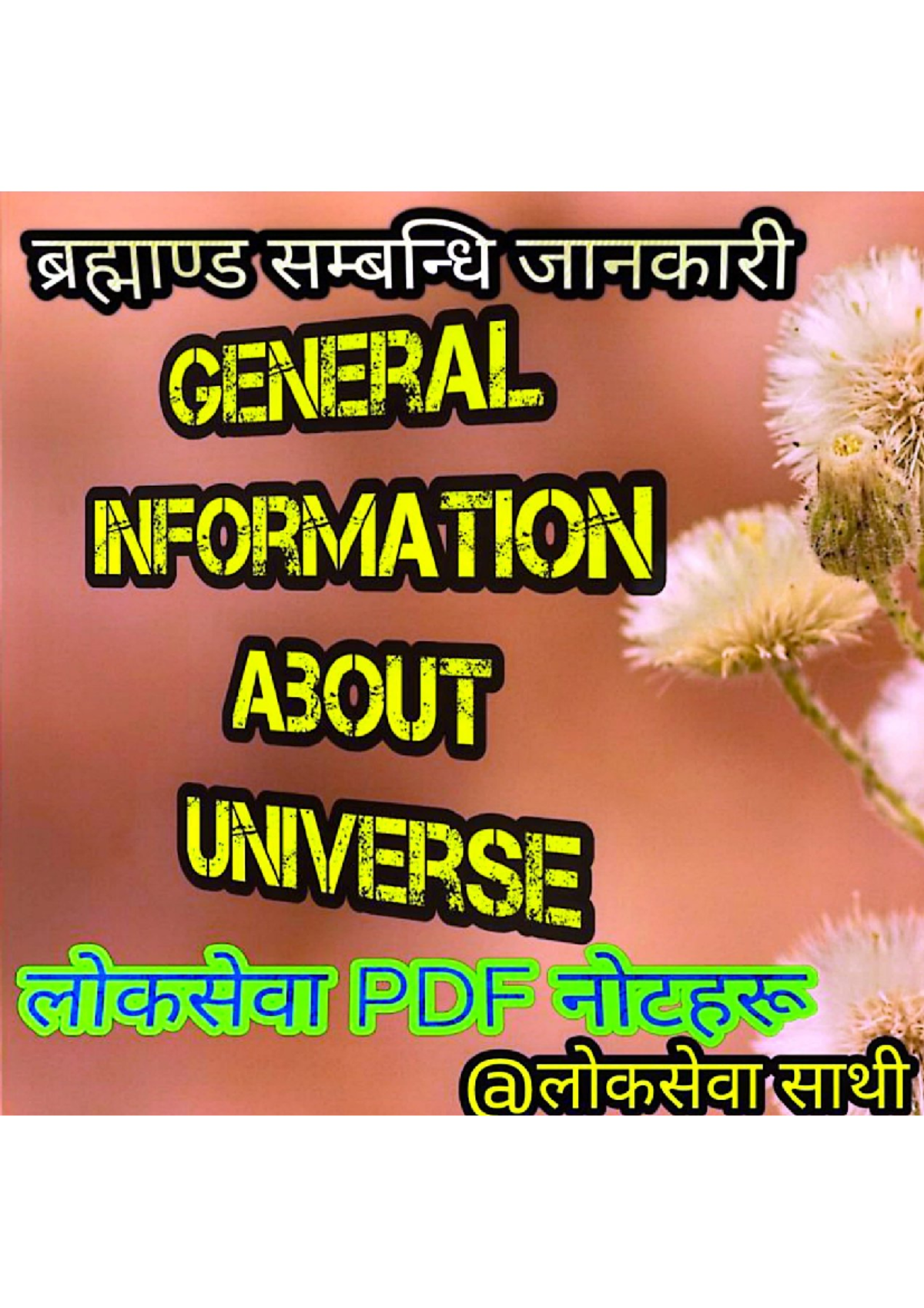 General Information About the Universe - PDP SP 20 - Studocu