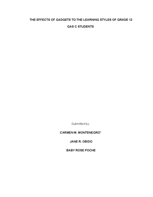 EFFECTS OF USING CELLPHONE DURING CLASS HOURS TO THE GRADE 11 HUMSS ...