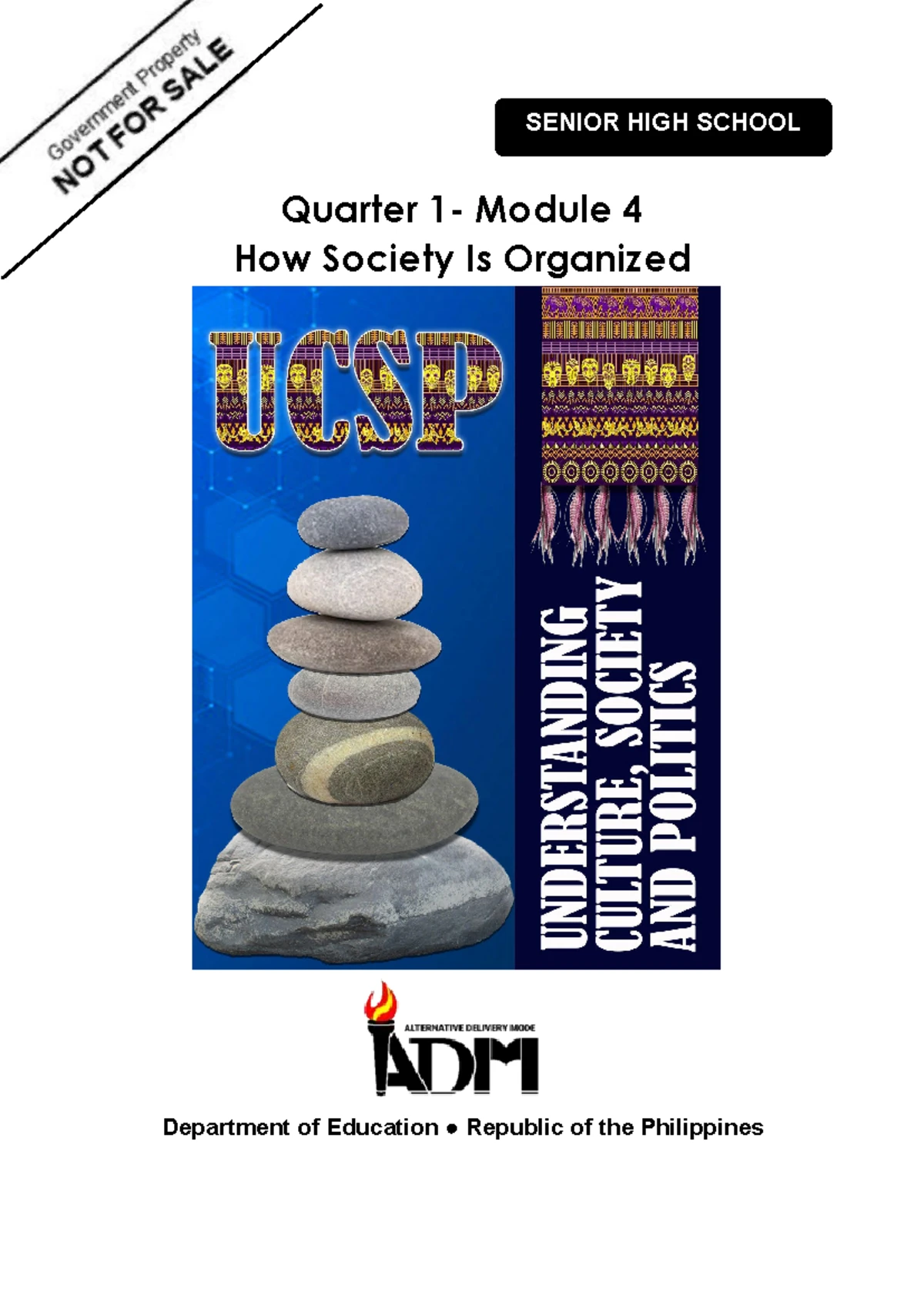 UCSP-Quarter 1-Module 3 - Quarter 1- Module 3 Becoming A Member Of ...