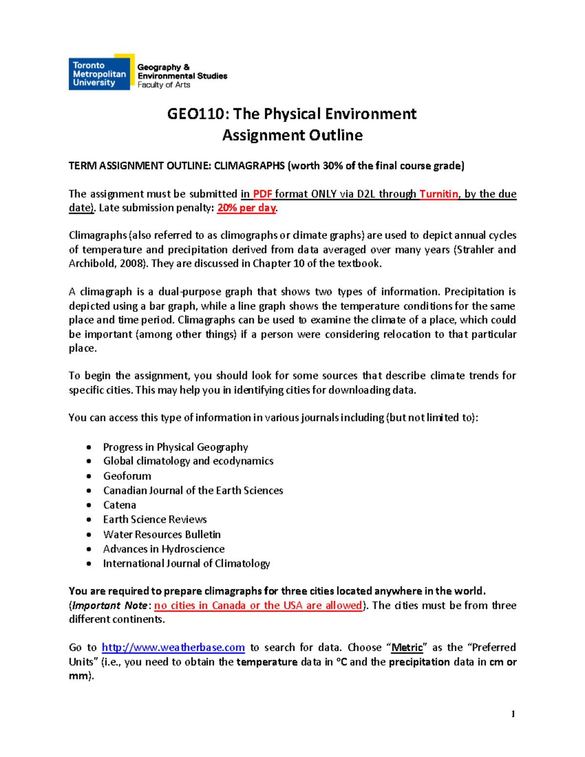 GEO110 Term Assignment Outline, Manshouri - 1 GEO 110 : The Physical ...
