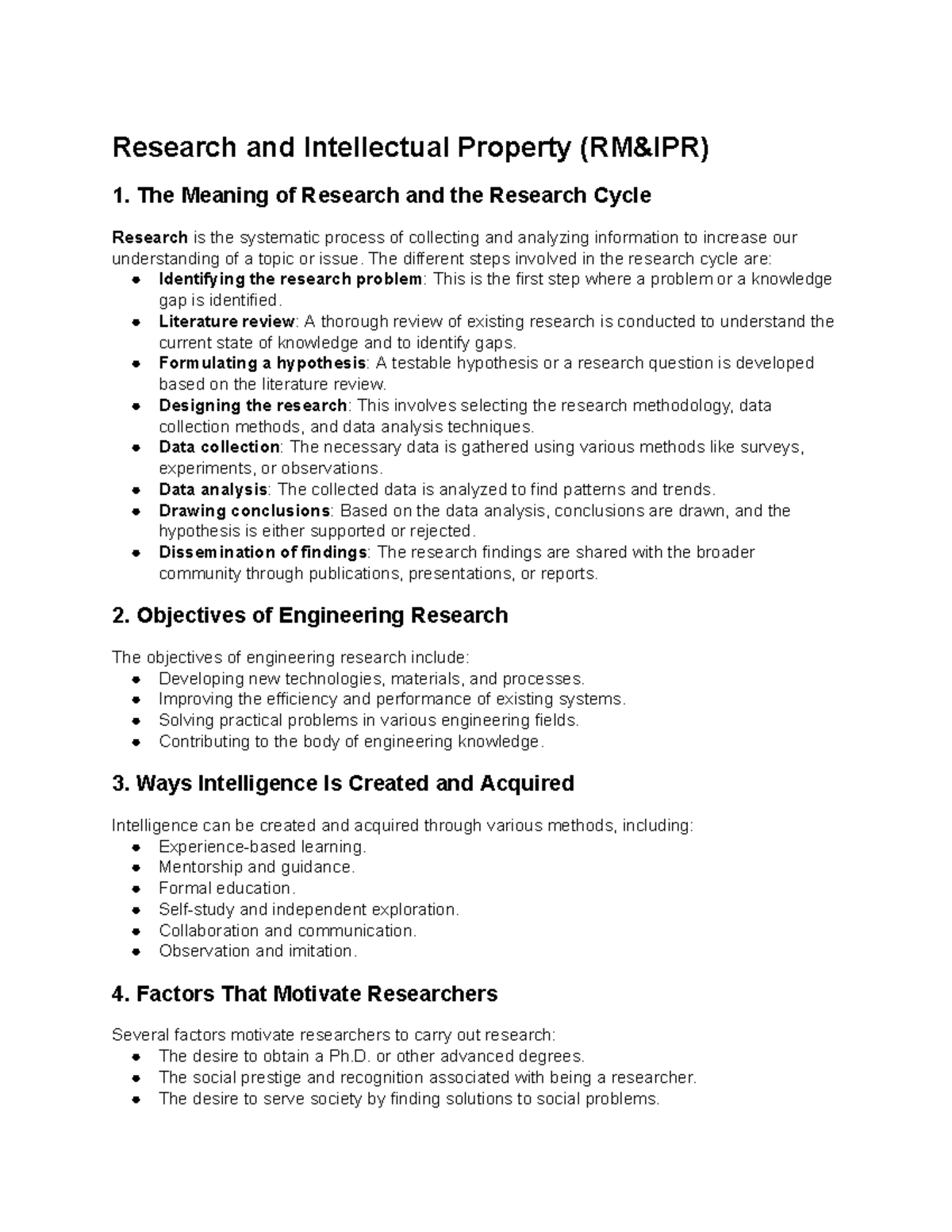 Research Methodology in Engineering: Understanding the Research Cycle ...