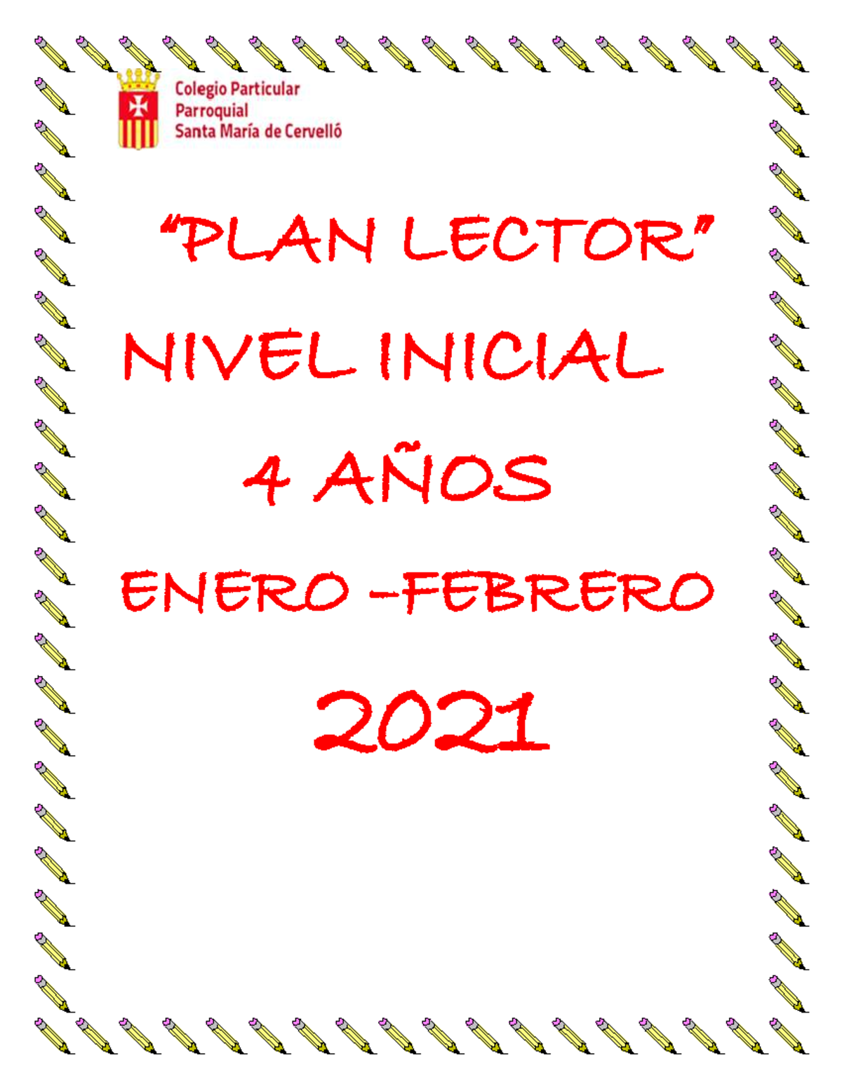 PLAN LECTOR NIVEL INICIAL 4 AÑOS - COMPRENSIÓN LECTORA - Studocu