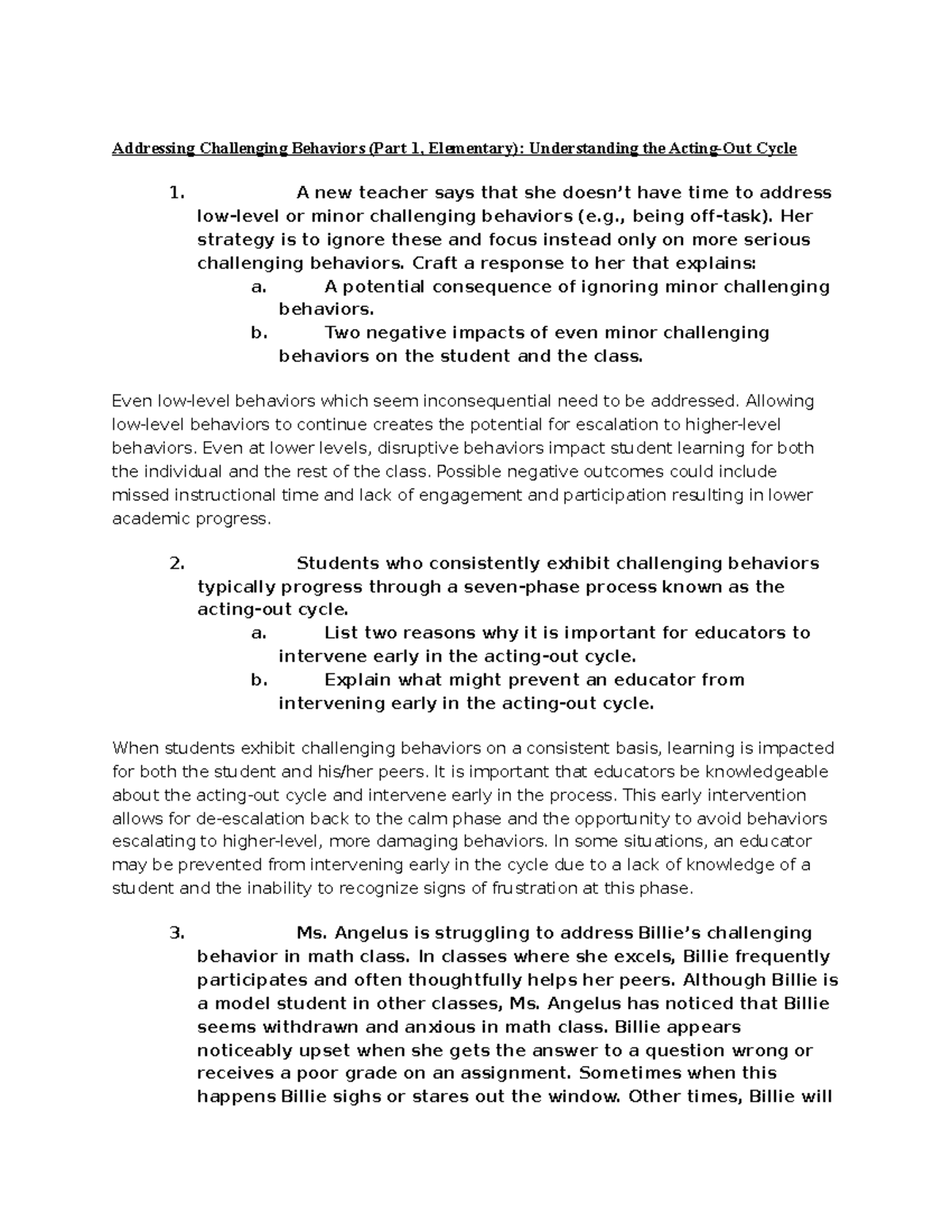 Iris Behavior Modules - Assessment of Challenging Behaviors in ...