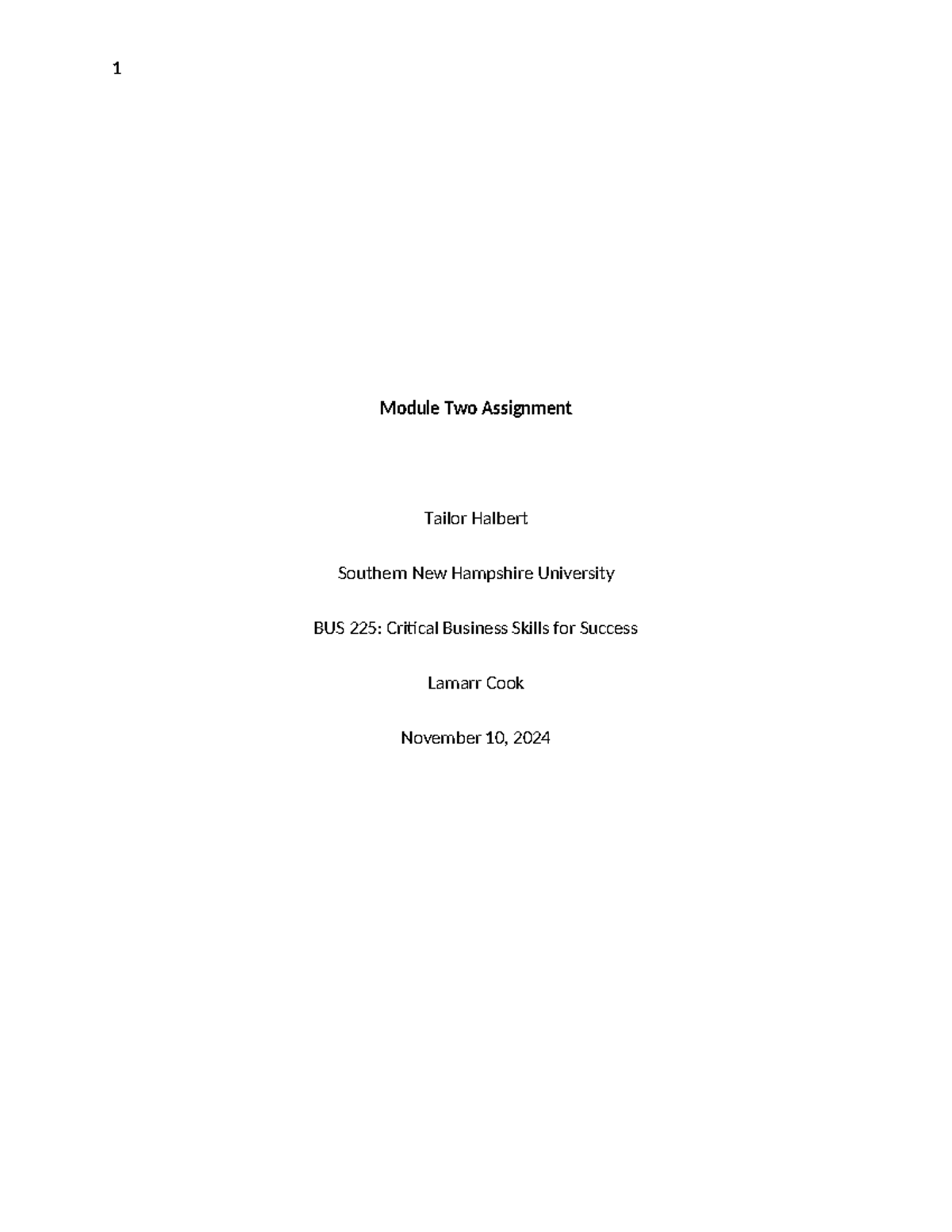 BUS225 Module Two Assignment Analysis and Recommendations - Studocu