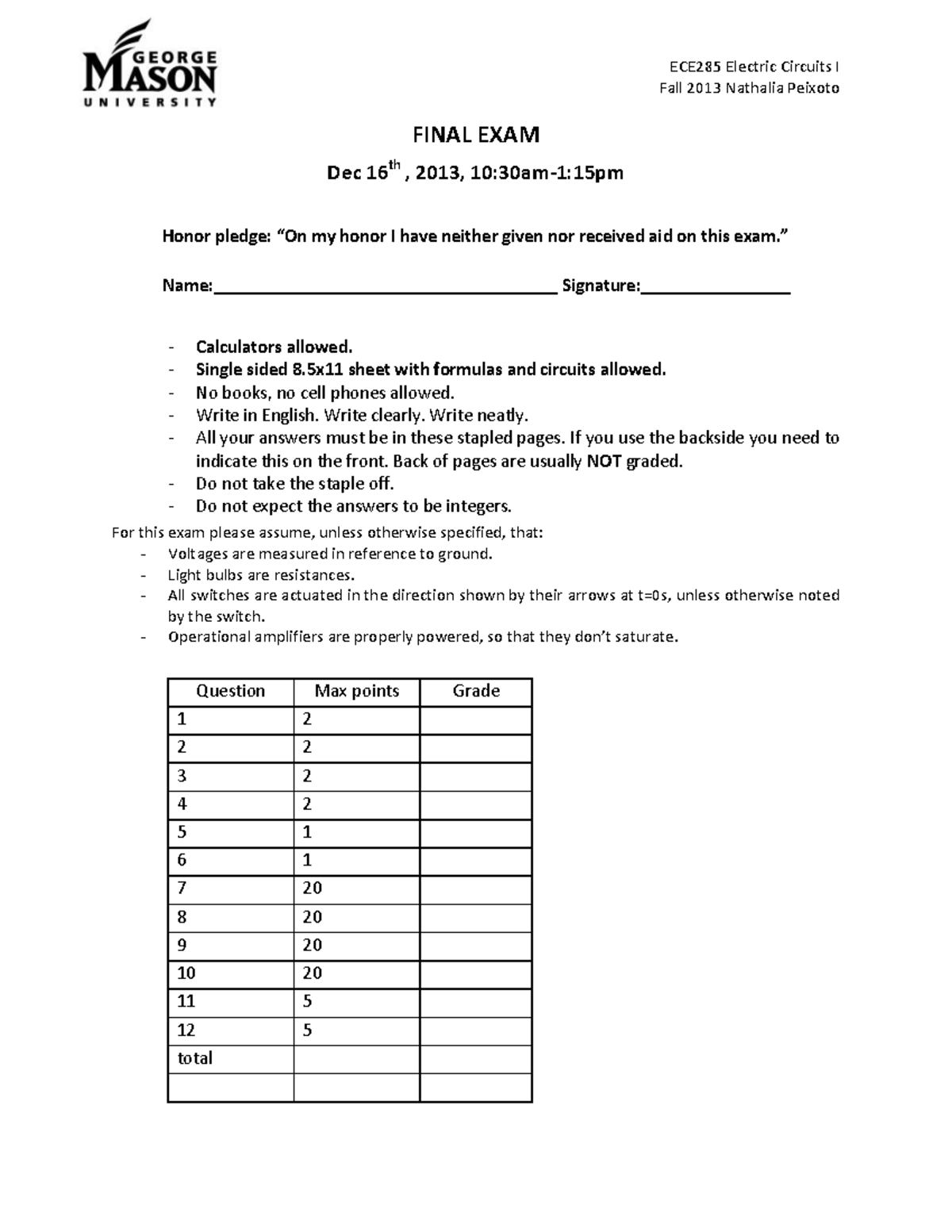 Final Exam Practice Answers For Ece 2013 Nathalia Peixoto Studocu