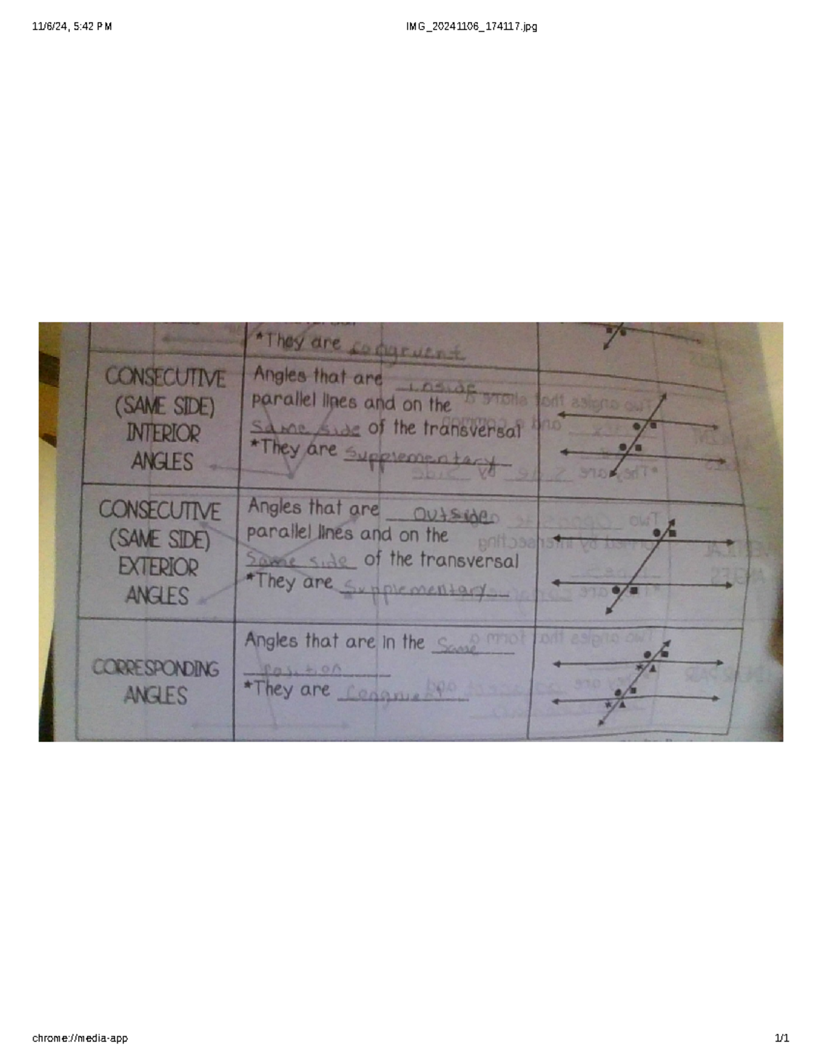 Geometry Questions - Supplementary & Corresponding Angles Analysis ...