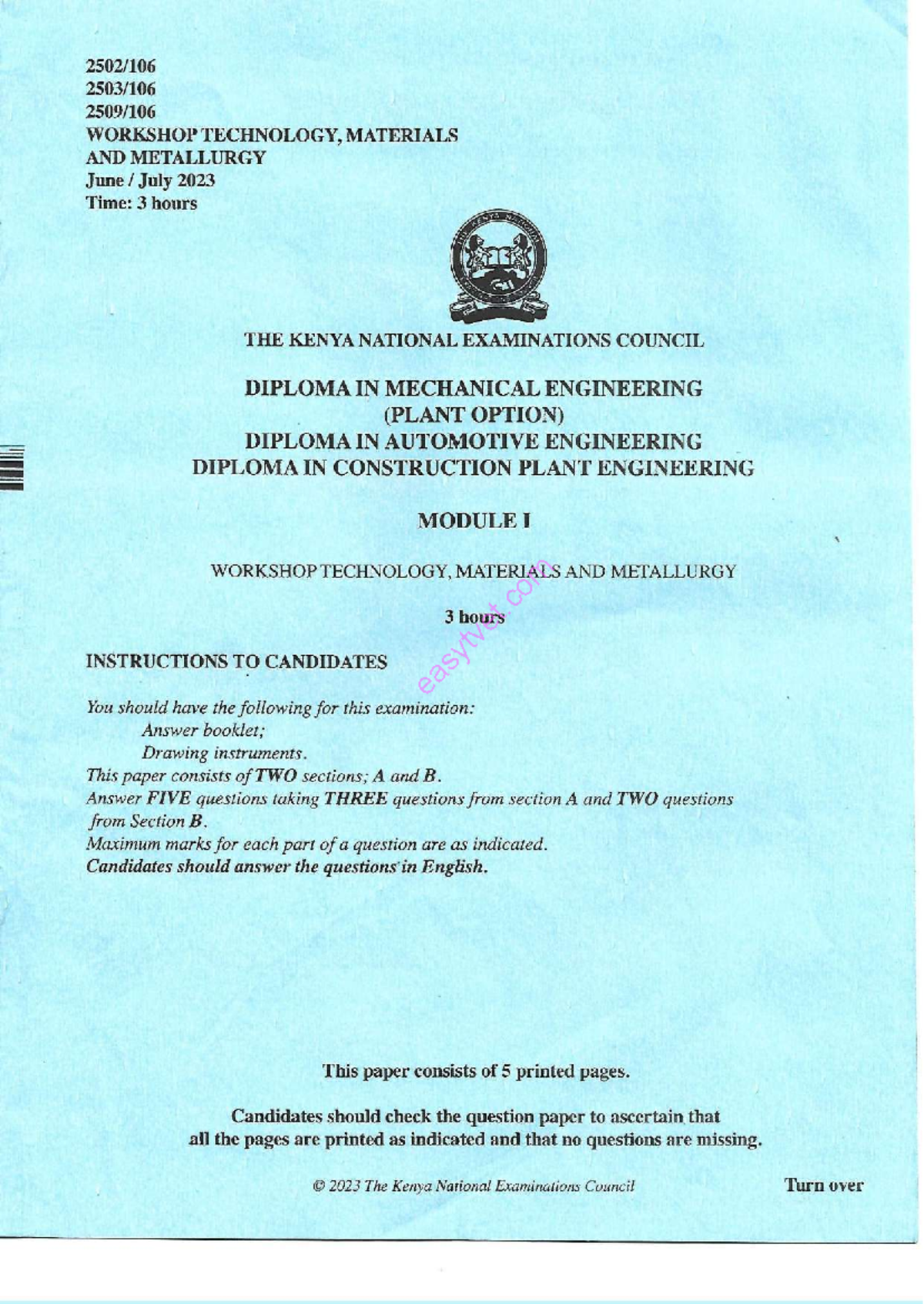 2023j - Questions on Automotive engineering - automotive technology ...