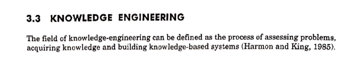 AI 2 - Summarized Notes on Knowledge Engineering and Expert Systems ...