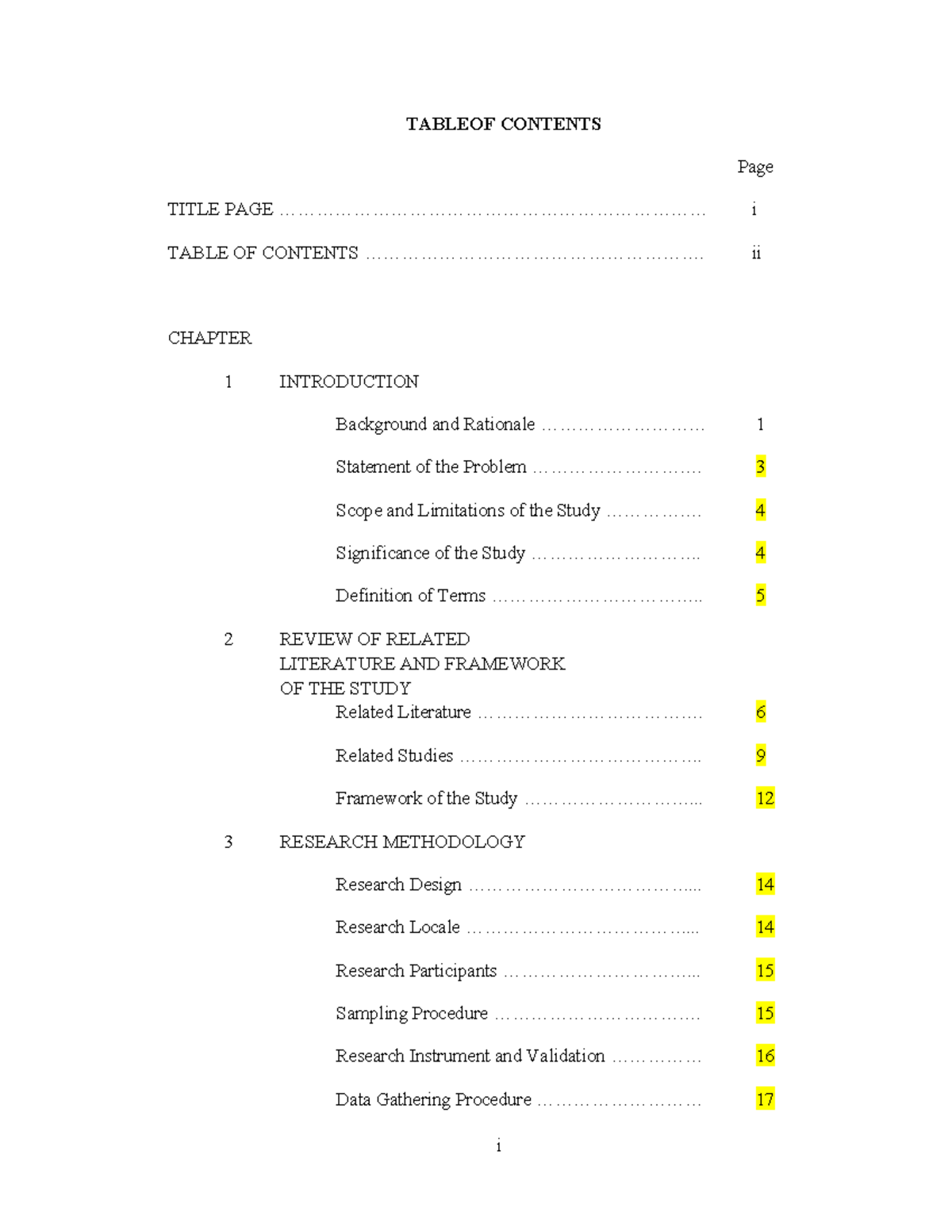 Research II for STE: Comprehensive Table of Contents - Studocu