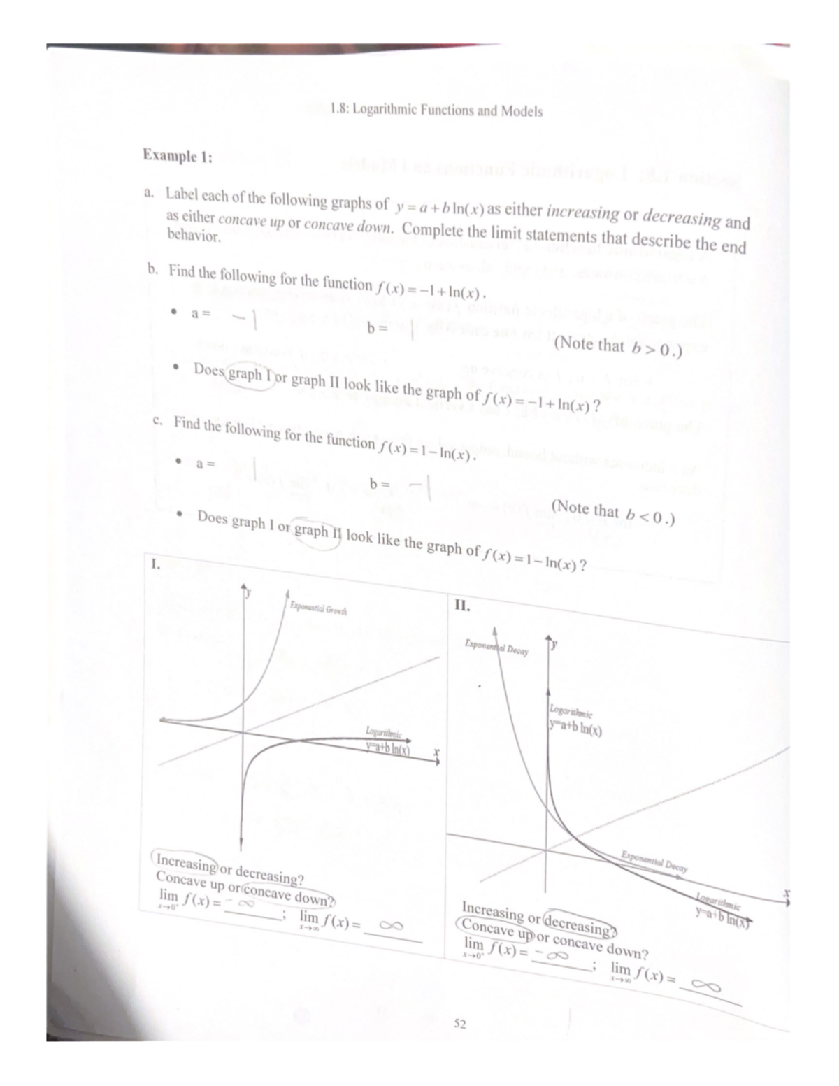 1.8 Logarithmic Functions and Models - MATH1020 - Studocu