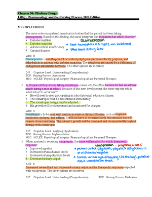 Pharmacology Final EXAM Study Guide - PHARMACOLOGY FINAL EXAM STUDY GUIDE-100 POINTS Schedule ...