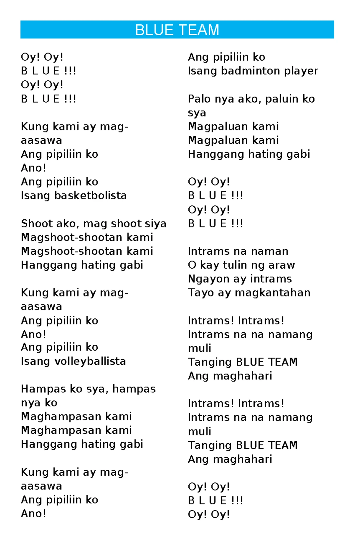 Guidlines and mechanics for cooking - GUIDELINES AND MECHANICS for the ...