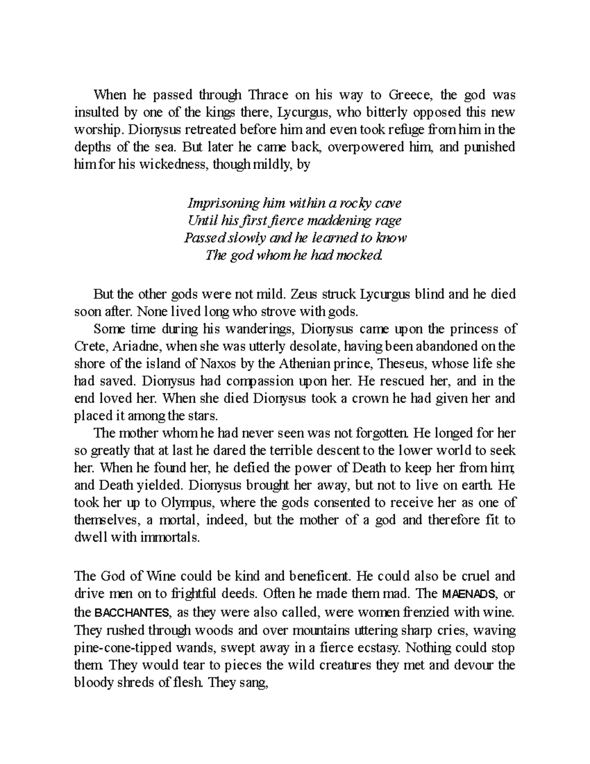 Mythology, Timeless Tales of Gods and Heroes - Edith Hamilton Part 4 ...