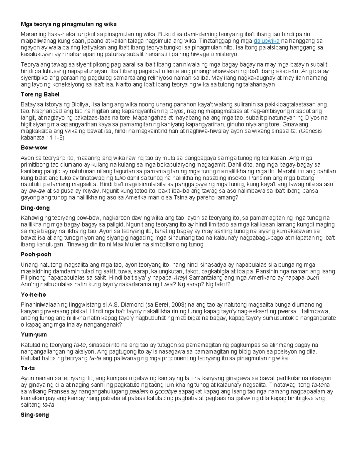 Pagsusuri at Pagninilay sa Tula: "Ang Wika Ko" ni Rio Alma - Studocu