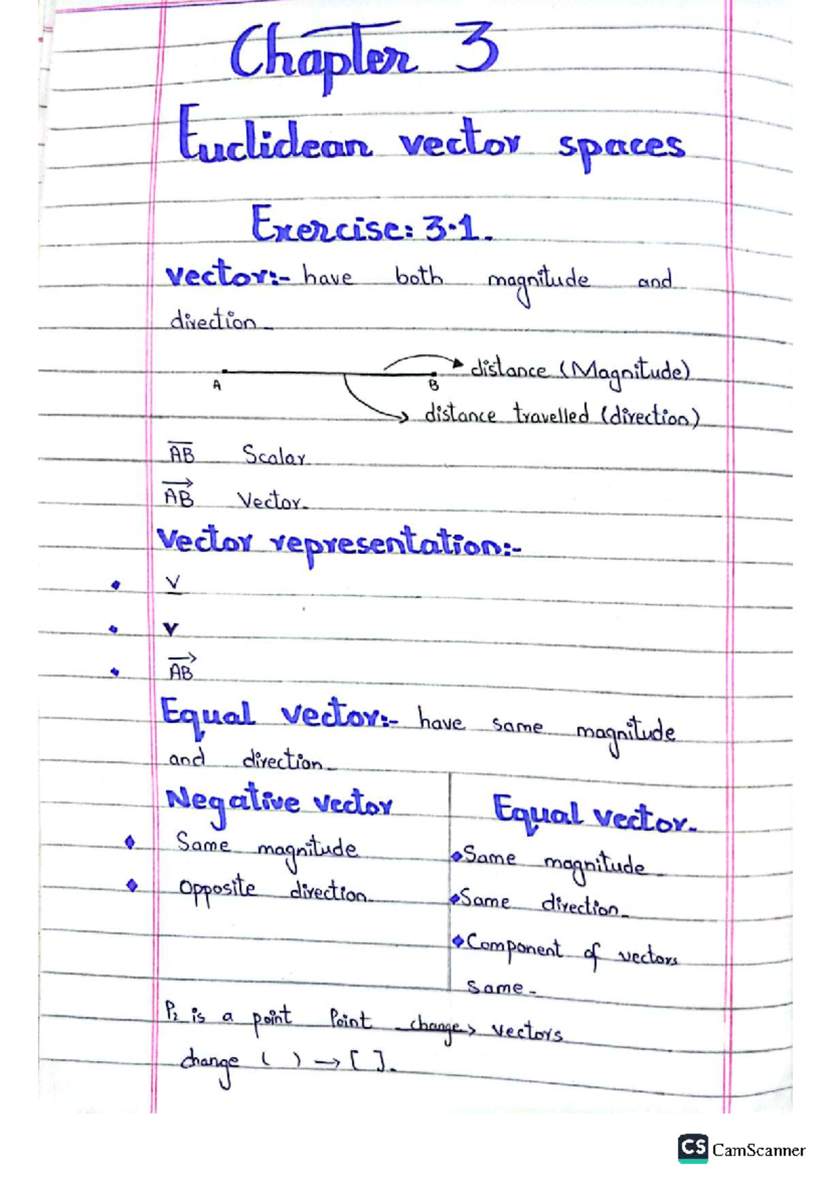 Chapter 3 CS Exercise: Euclidean Vector Spaces and Components - Studocu
