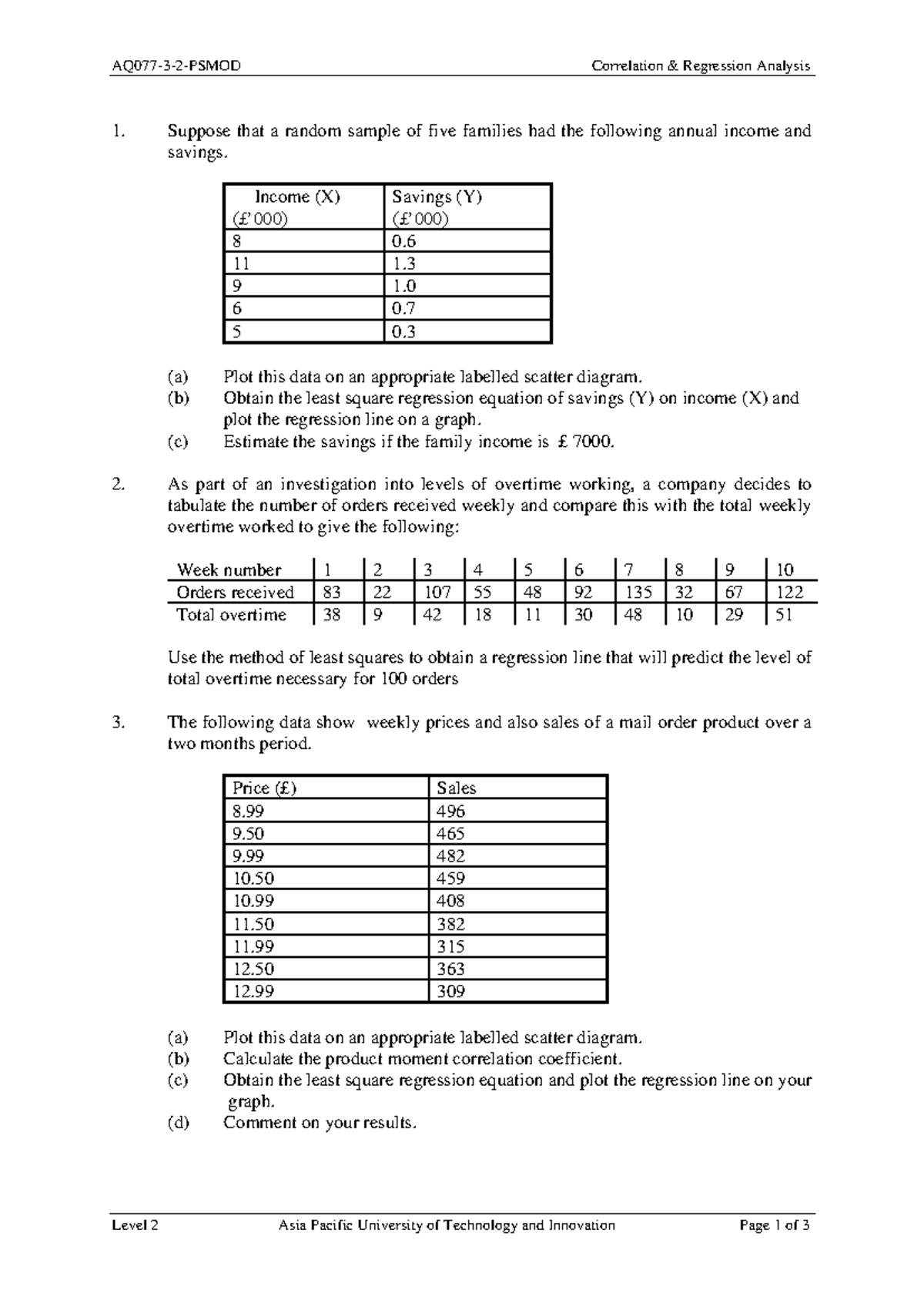Psmod Chapter 5 Correlation Regression Analysis - AQ077- 3 - 2 - PSMOD ... Psmod Chapter 5 Correlation Regression Analysis - AQ077- 3 - 2 - PSMOD ...