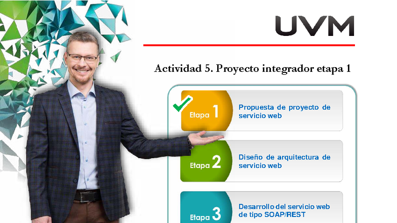 UVM Actividad 5: Proyecto Integrador Etapa 1 - Desarrollo de Servicios Web - Studocu