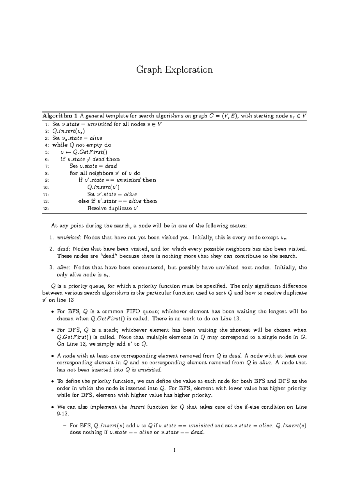 Graph Search Algorithms (CS101): Dijkstra's, BFS, and DFS Overview - Studocu