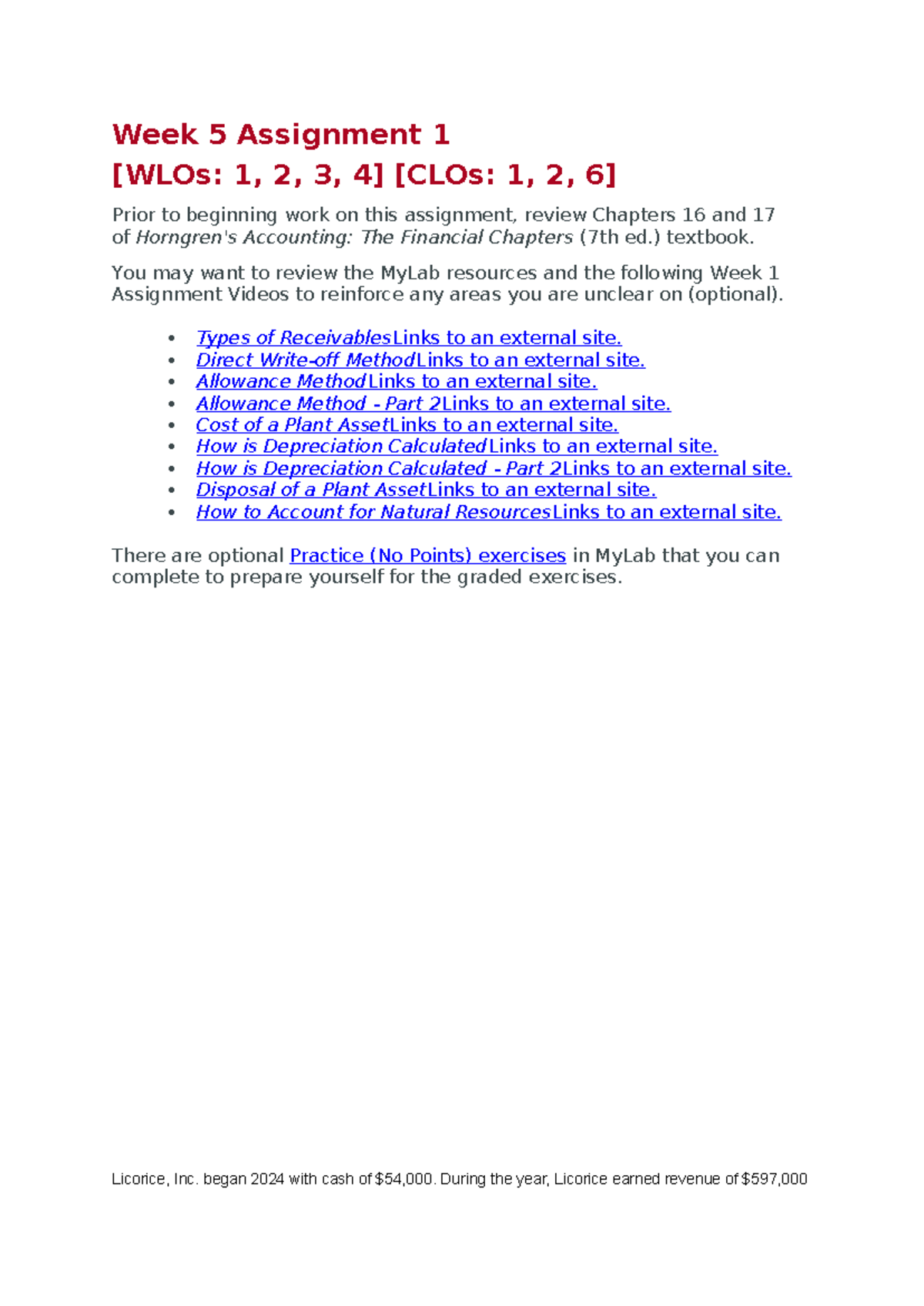 ACC205 Week 5 Assignment 1: Statement of Cash Flows Analysis - Studocu