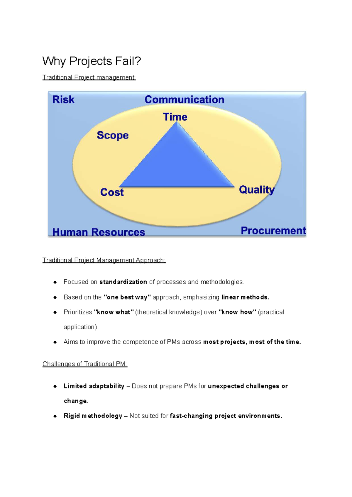 Critical Thinking in Project Management: Navigating VUCA 2711 - Studocu