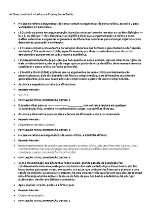 [Solved] Considerando por exemplo um texto informativo do Ministrio da ...