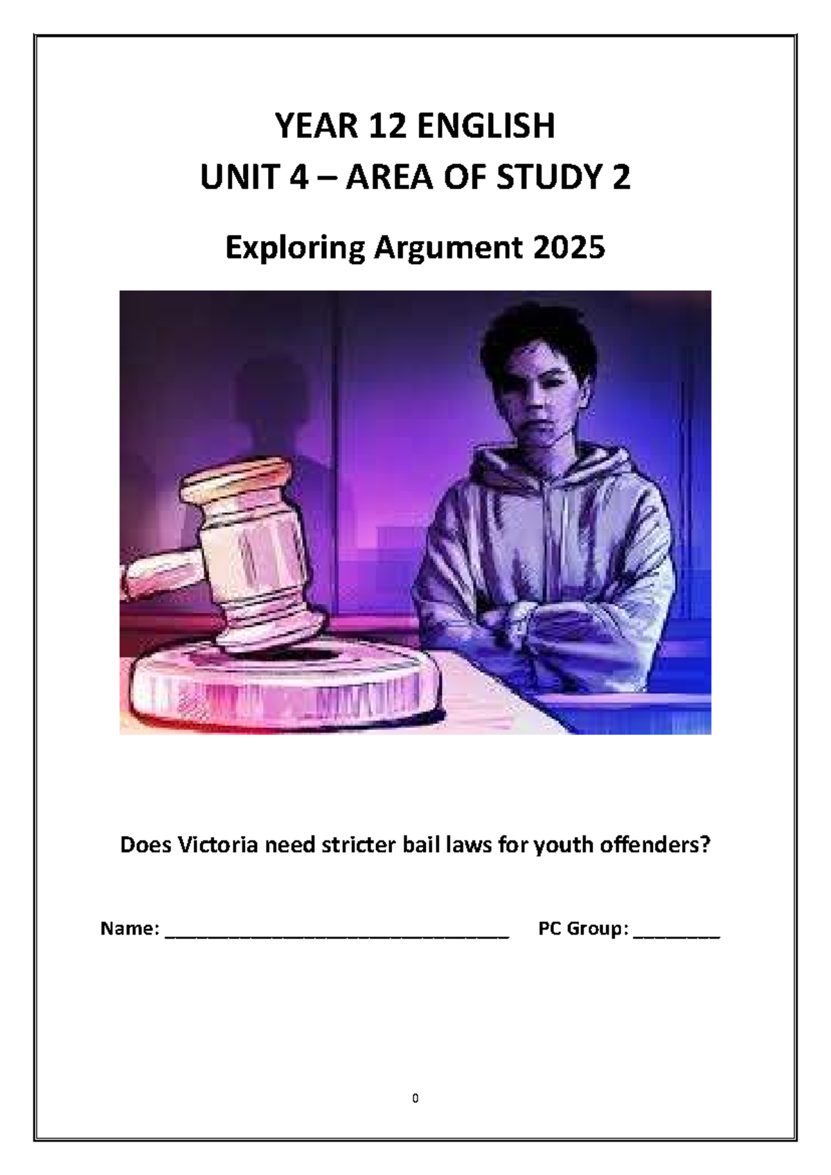 YEAR 12 ENGLISH UNIT 4 AOS 2: Youth Bail Laws in Victoria 2025 - Studocu