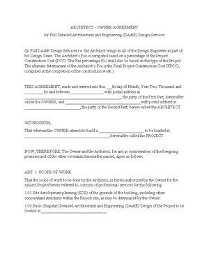 Contract - NOW THIS AGREEMENT WITNESSETH AS FOLLOWS: 1. In this ...