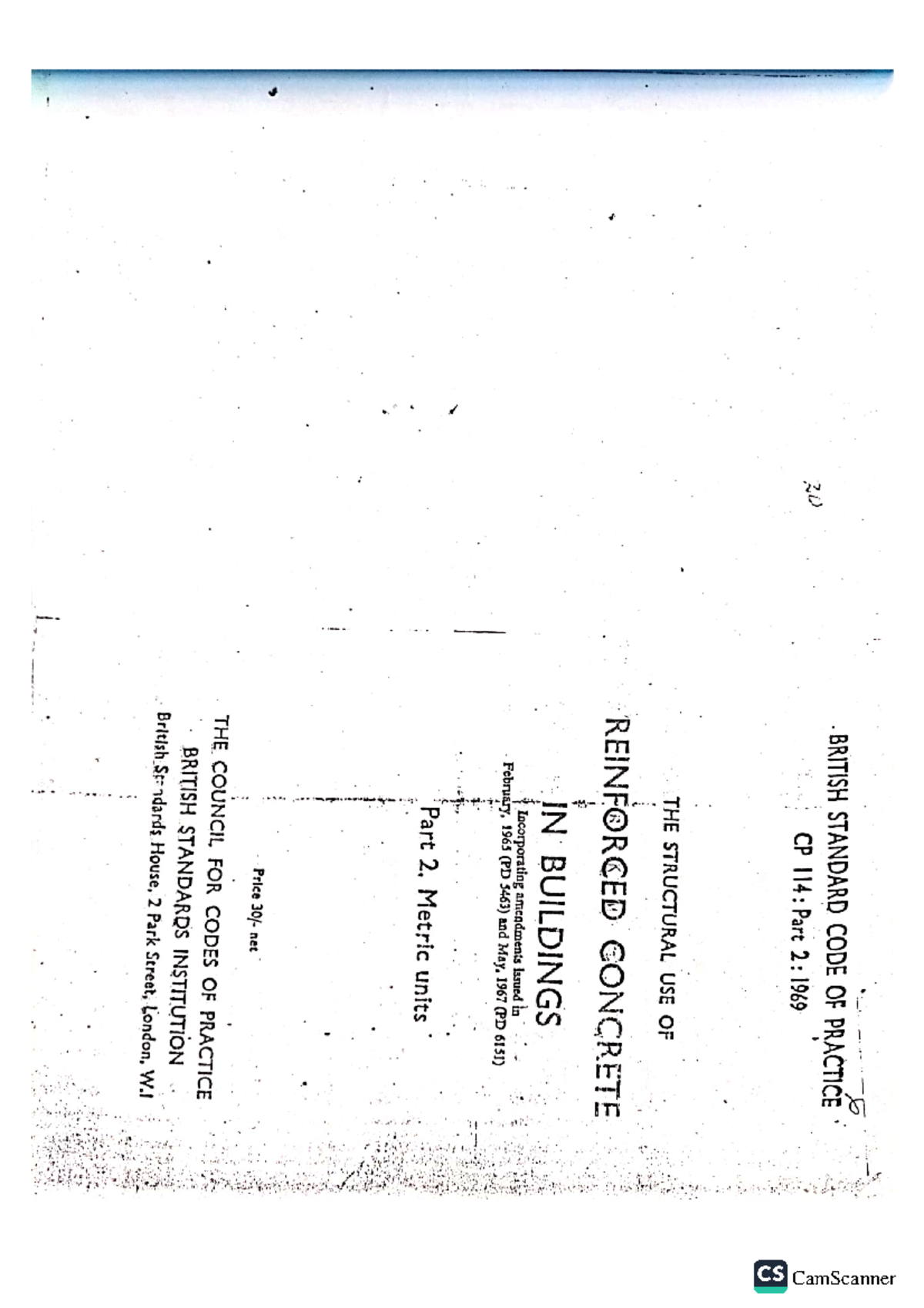 Concrete Design Code CP 114: Structural Use of Reinforced Concrete ...
