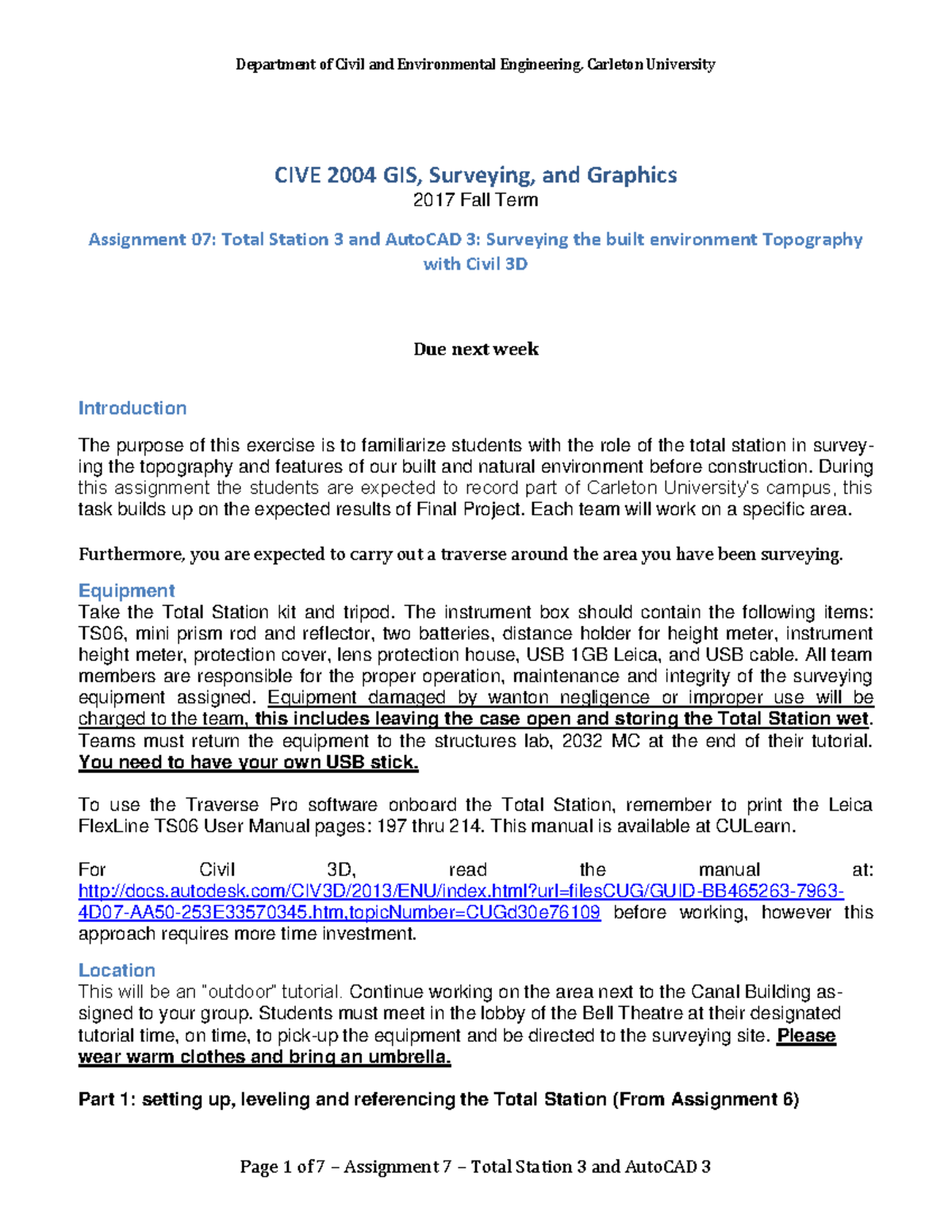 CIVE2004 A07 2017 TS03 CAD03Civil combined - Department of Civil and ...