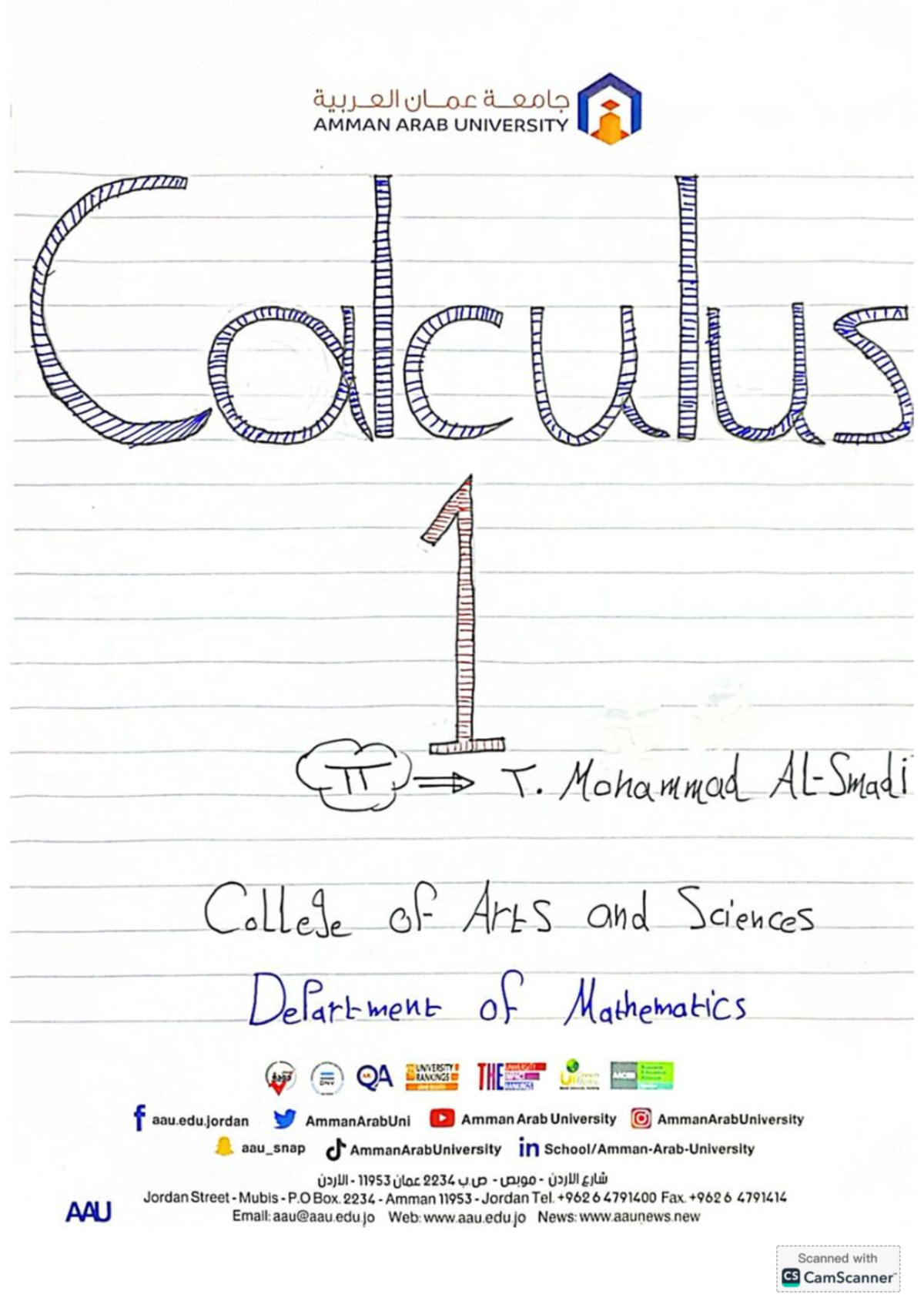 Calculus 1 (MATH 101) Midterm Exam Study Notes - Studocu