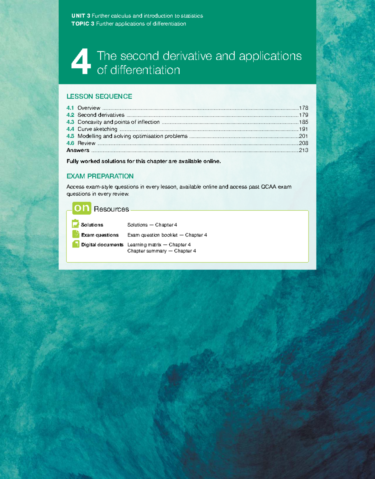 C04 Further Applications of Differentiation: The Second Derivative and ...