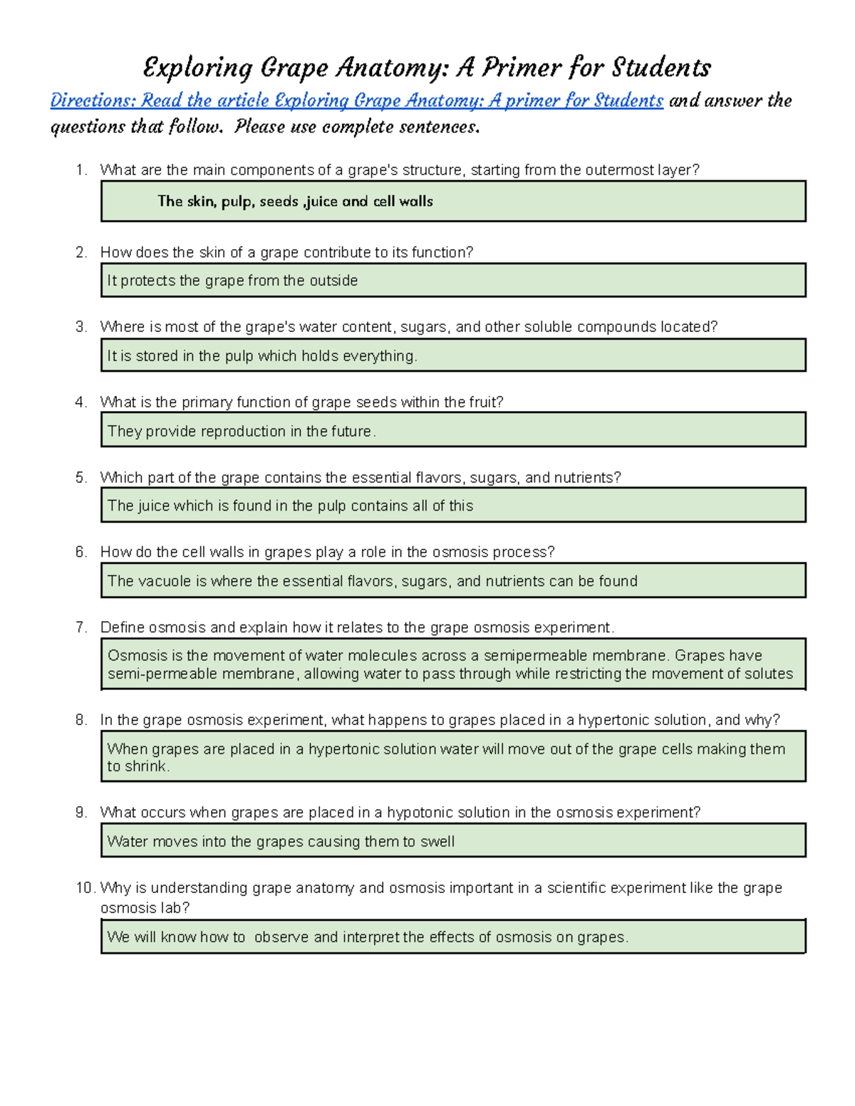 Grape Anatomy Questions - Exploring Grape Anatomy: A Primer for ...