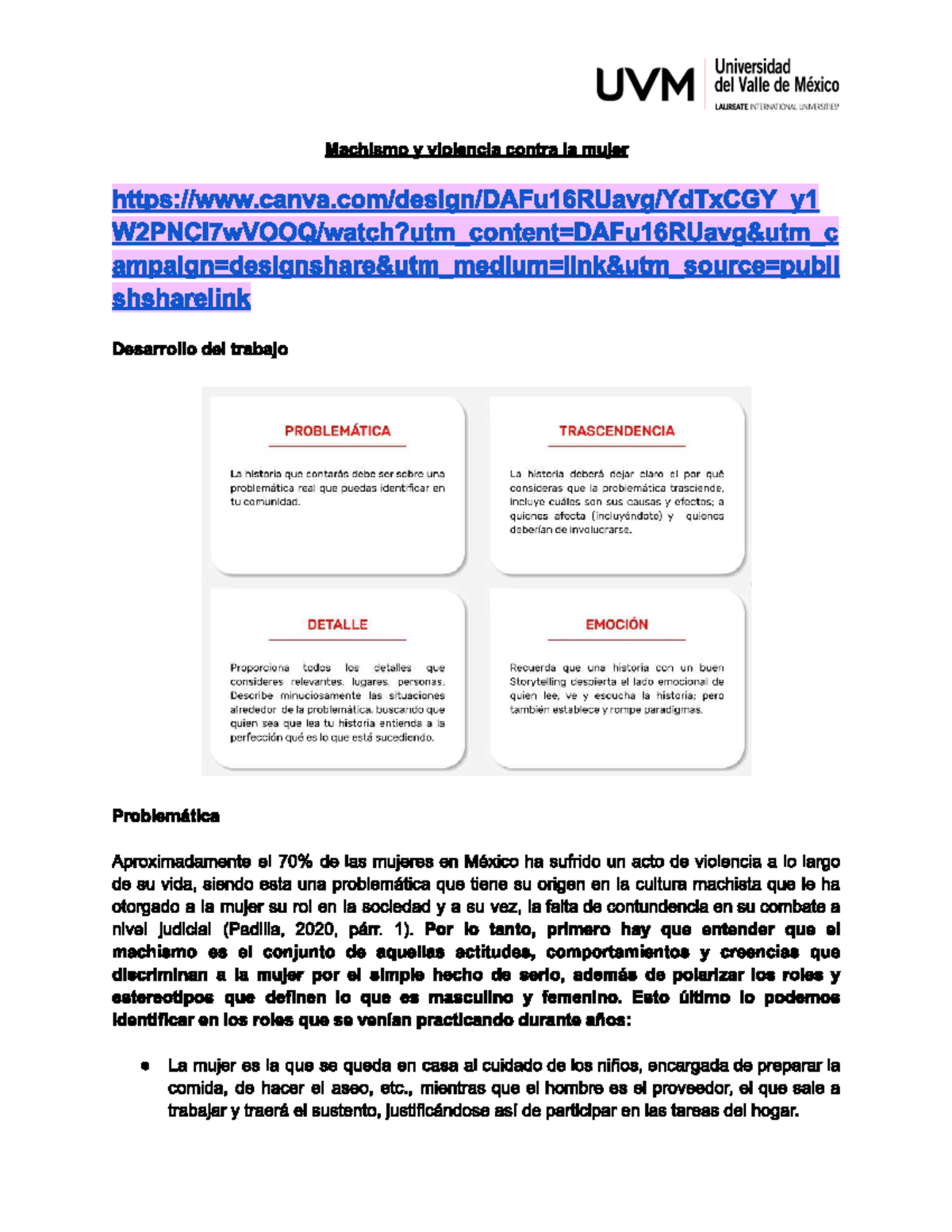 A2 Storytelling - Solucionar para Cambiar - Studocu