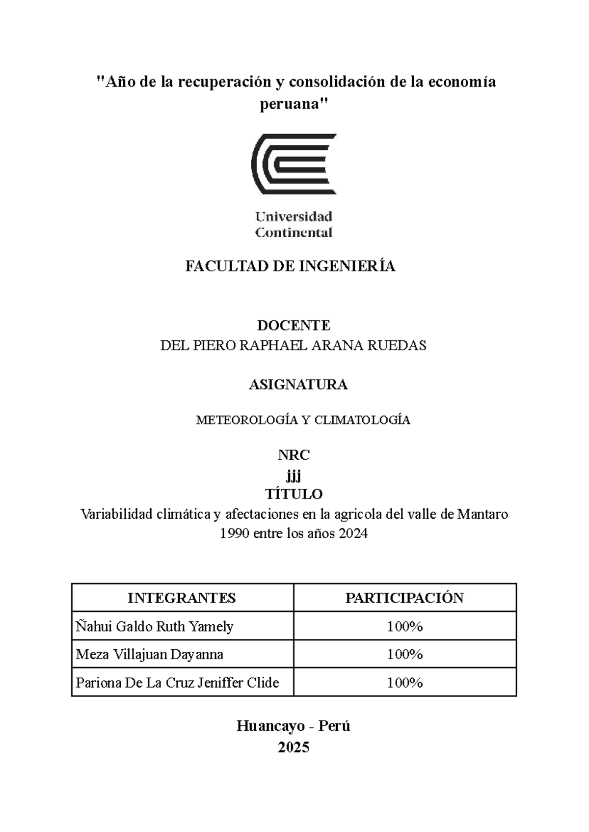 Variabilidad Climática y su Impacto en la Agricultura del Valle de ...