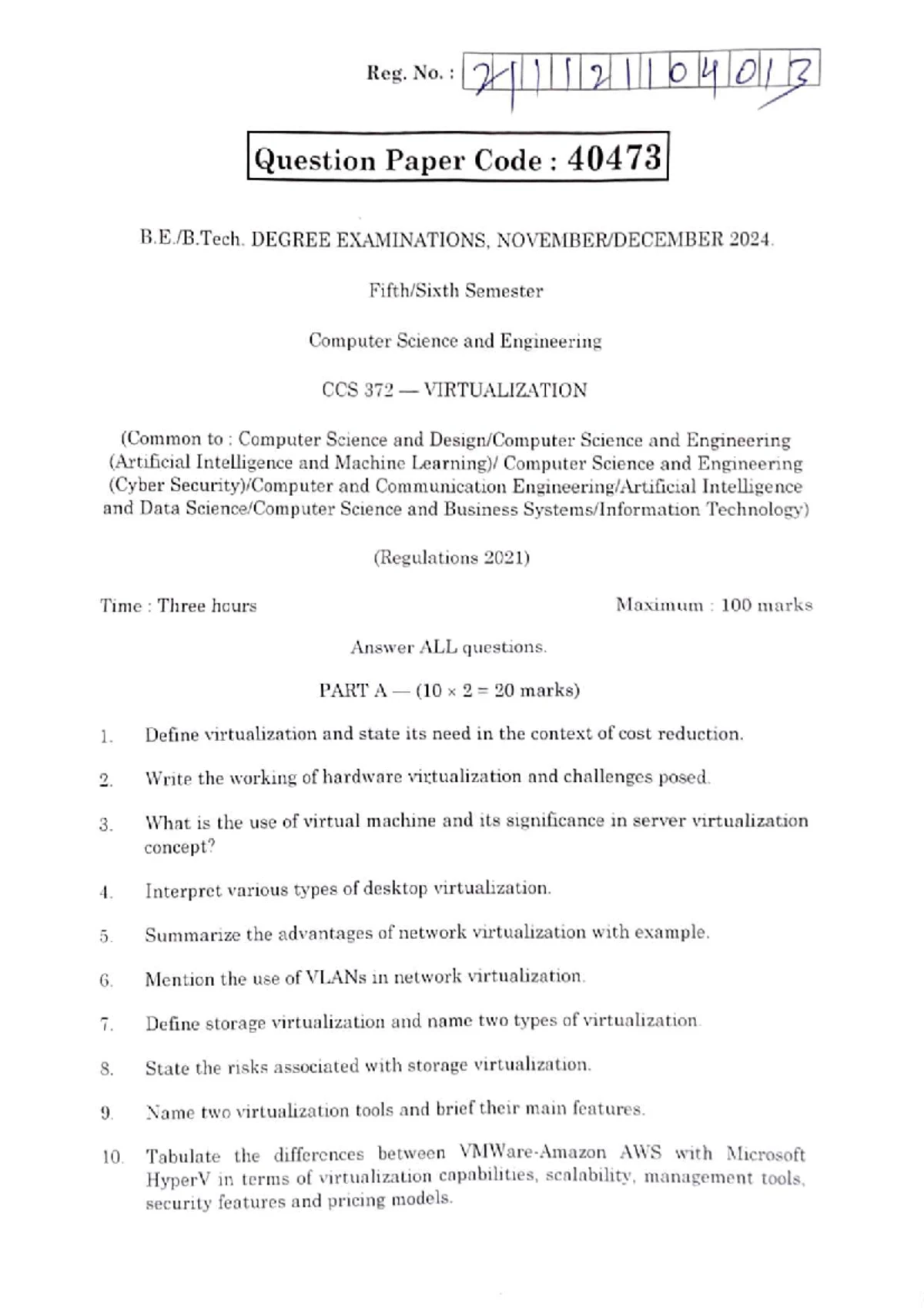 CCS372 Practical Exam SET1 - Virtualization Questions and Procedures - Studocu