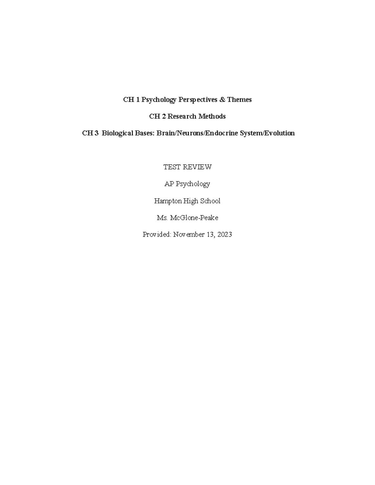 AP PSYCHOLOGY UNITS 1-3 TEST Review: Key Concepts & Important Figures ...