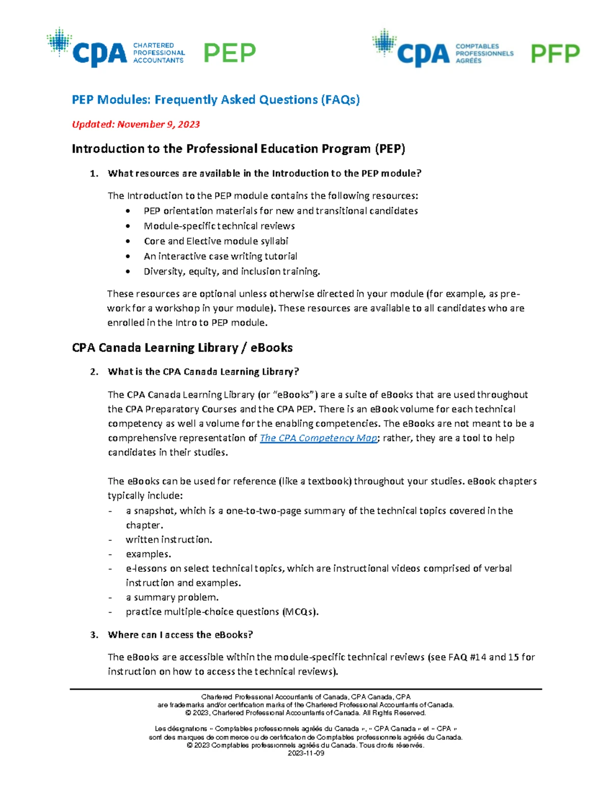 PEP Core 1 - Integrated Problem 2 - Chartered Professional Accountants ...