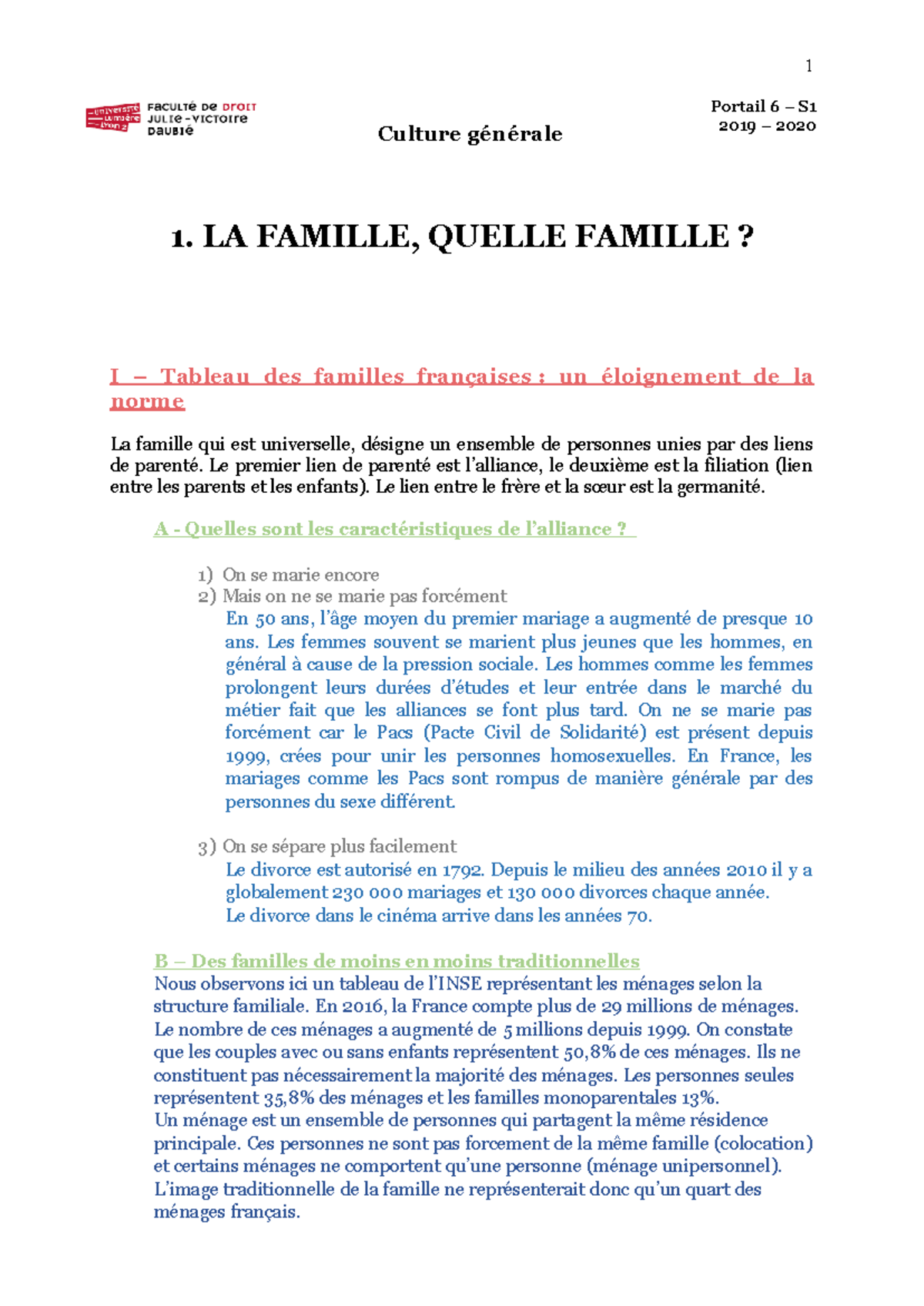 La famille en France : évolution et diversité des structures familiales ...