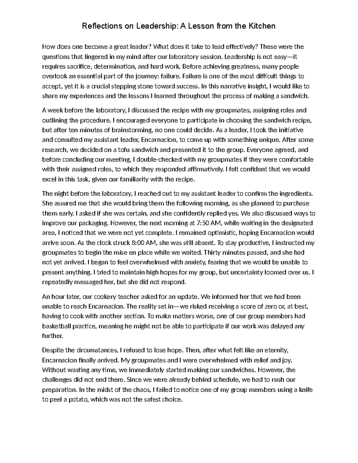How does one become a great leader - Reflections on Leadership: A ...