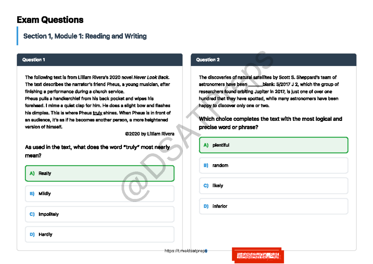 SAT Prep Study Guide - August 23, 2025 (Version 1) - Studocu