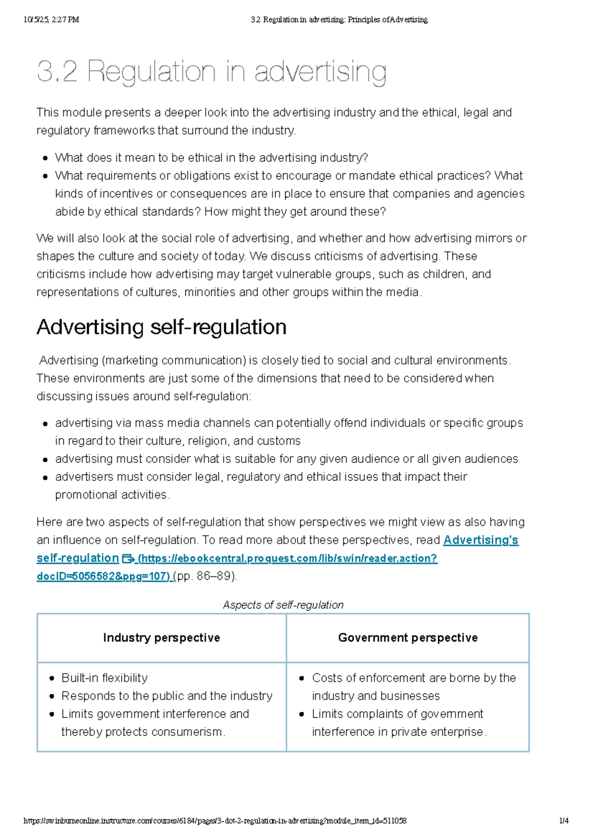 Regulatory Frameworks in Advertising: Ethics, Law & Self-Regulation (3. ...