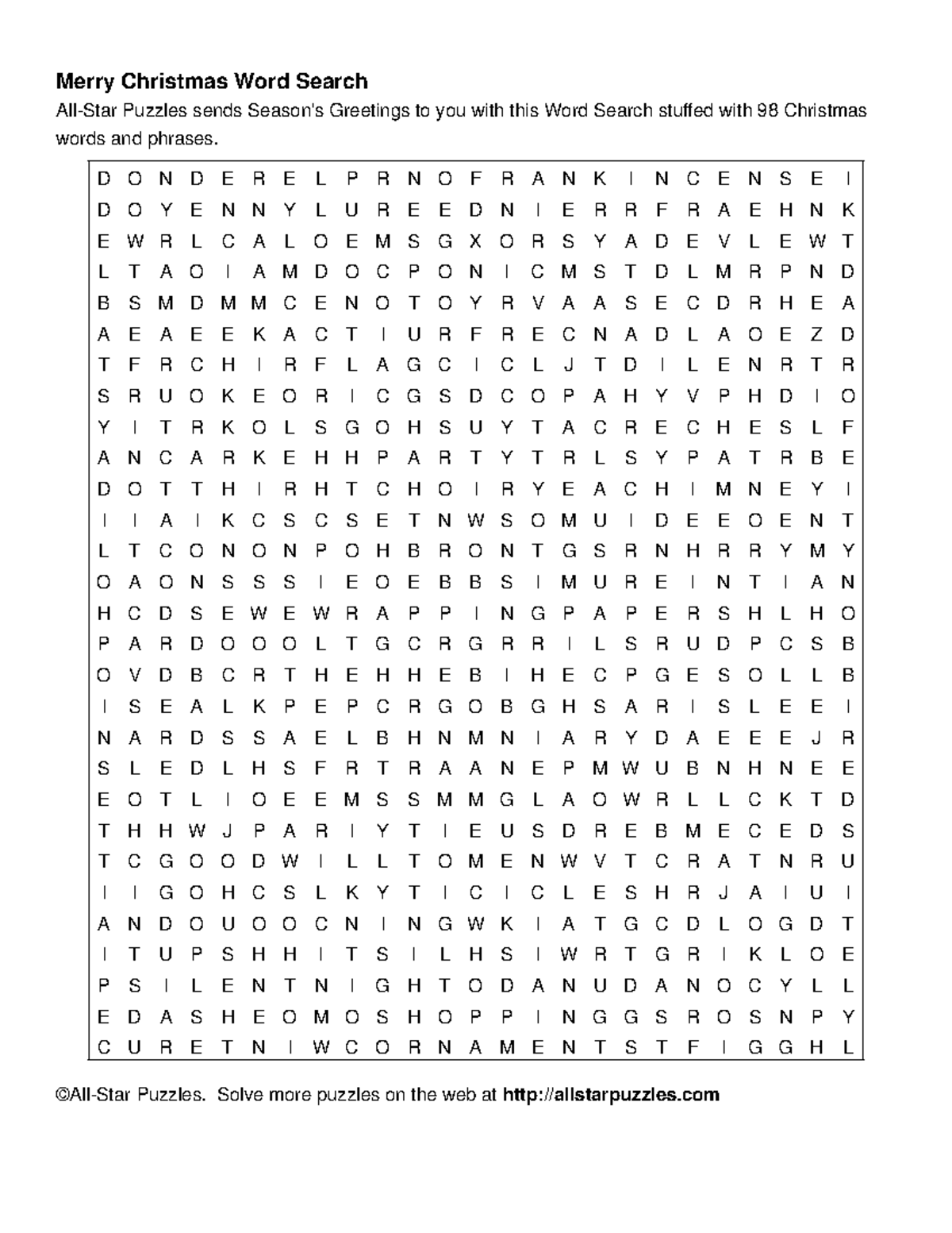 BA58586 Christmas Word Search Puzzle with 98 Festive Terms - Studocu