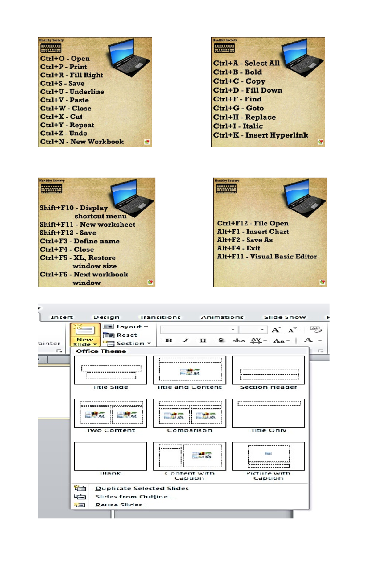 Computer Shortcuts for PowerPoint Functions and Menu Navigation - Studocu
