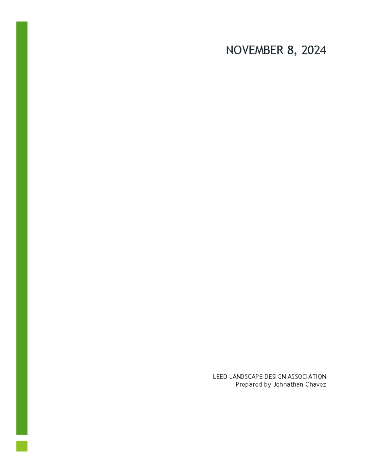 NP WD 3 LEED - Landscape Design Association Overview by Johnathan ...