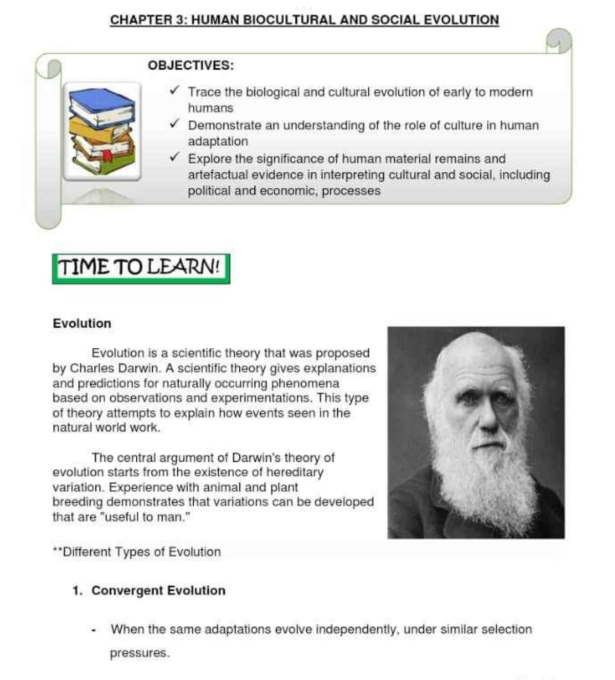 UCSP 101 - Trace the Biological & Cultural Evolution of Humans - Studocu