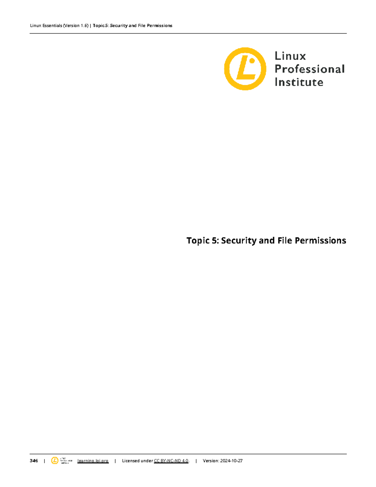 Linux Essentials v1.6: Managing File Permissions and Ownership - Topic ...