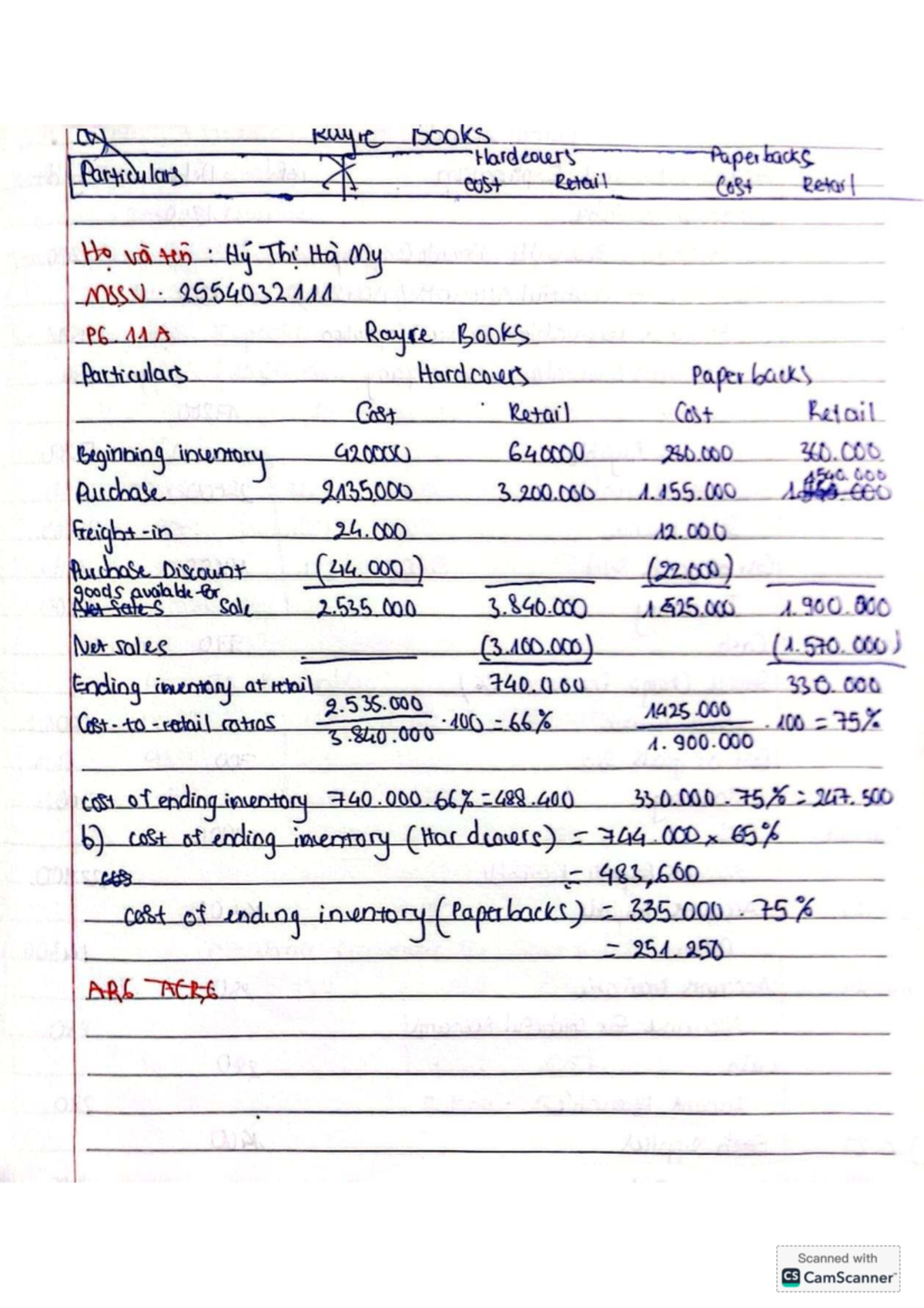 29-Hỷ Thị Hà My-IA1 - Accounting Journal Entries & Inventory Analysis ...